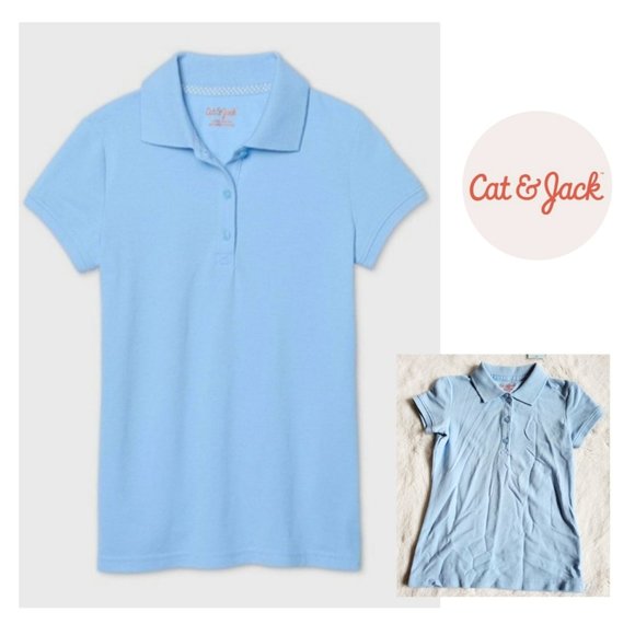 Cat & Jack | Shirts & Tops | Cat Jack Girls Uniform Polo Shirt 3kidkbc ...